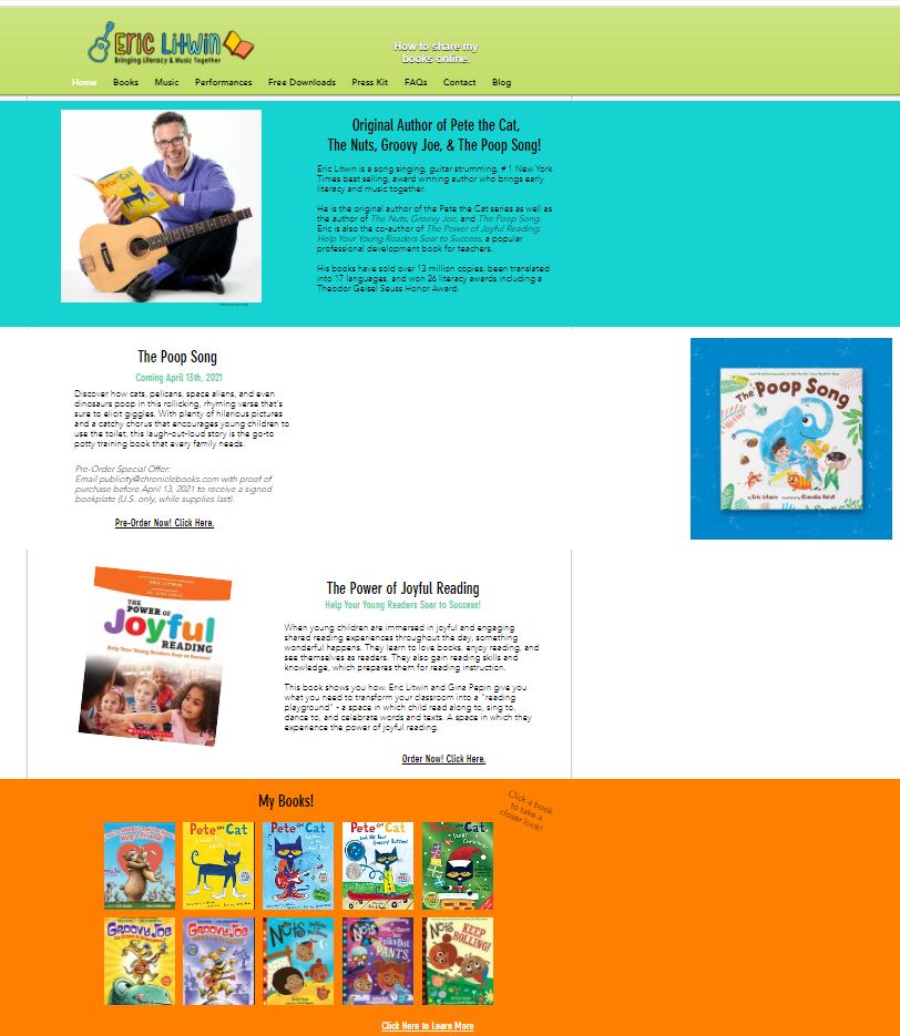 The Eric Litwin Interview: Eric discusses his newest books: The Power ...