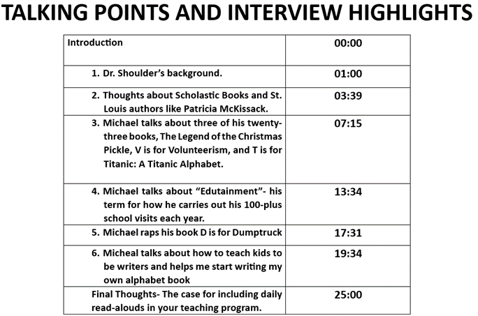 Dr. Mike Shoulders, a teacher-turned-children’s book author, talks ...